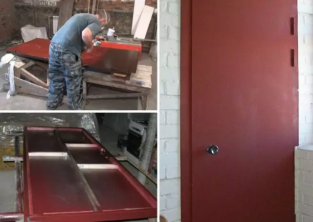 Фарбування металевих дверей
