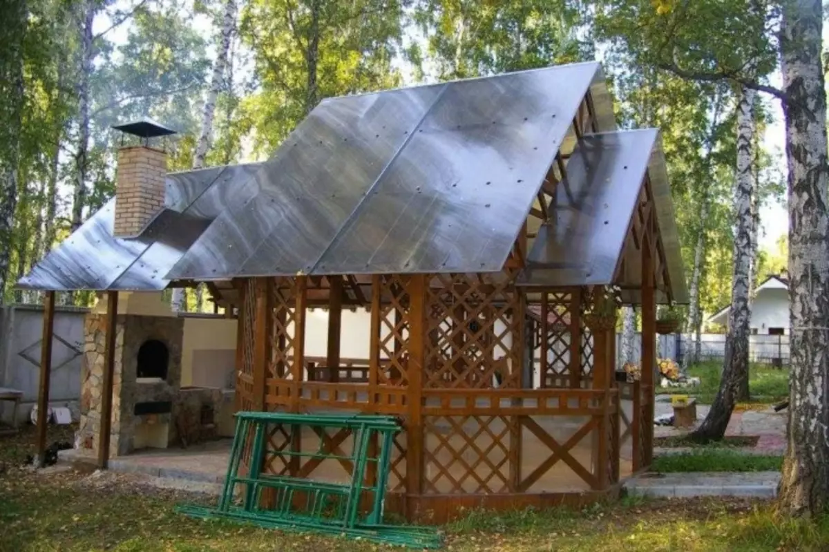 سقف برای Gazebo از پلی کربنات با دست خود را 4168_10