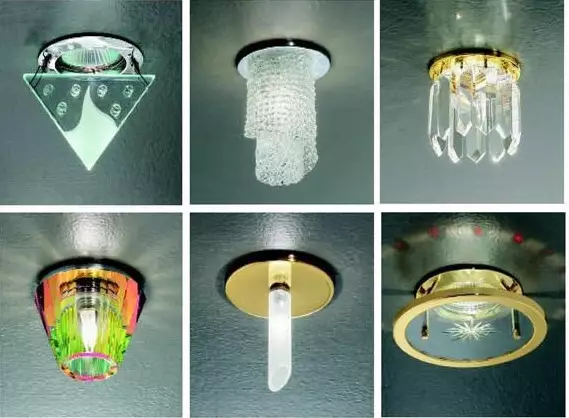 Installeer lampe met jou eie hande: plafon, muur, ingebed 445_10