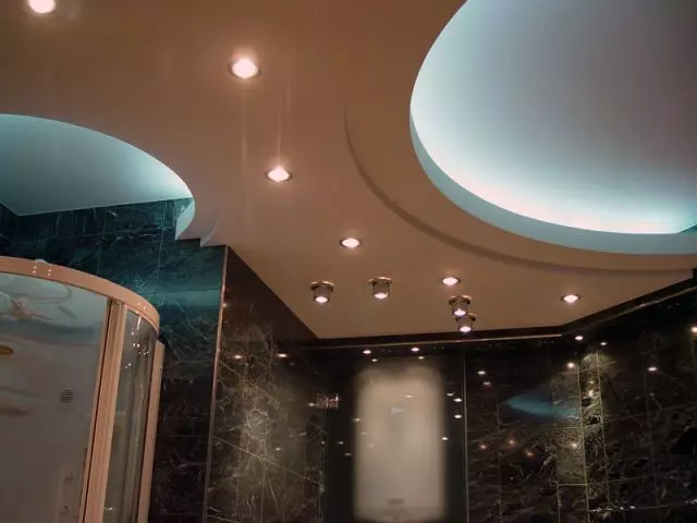 Стеля з гіпсокартону у ванній кімнаті: фото та відгуки