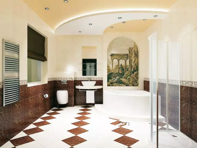 Стеля з гіпсокартону у ванній кімнаті: фото та відгуки