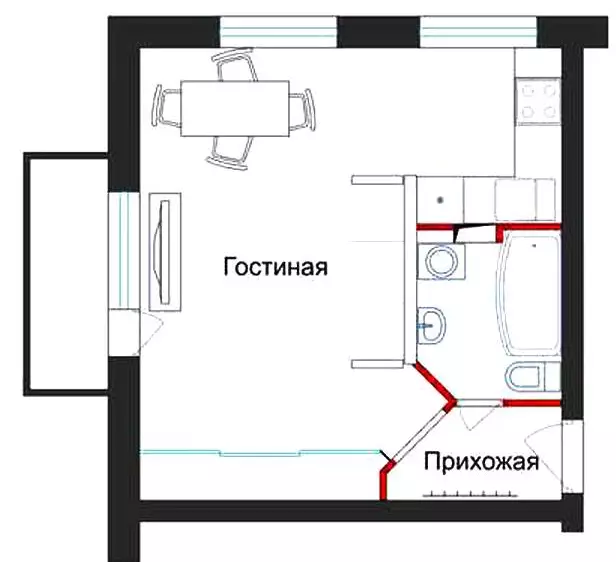 Planifikimi i Hrushovit: Opsionet 1,2,3 dhoma 4673_9