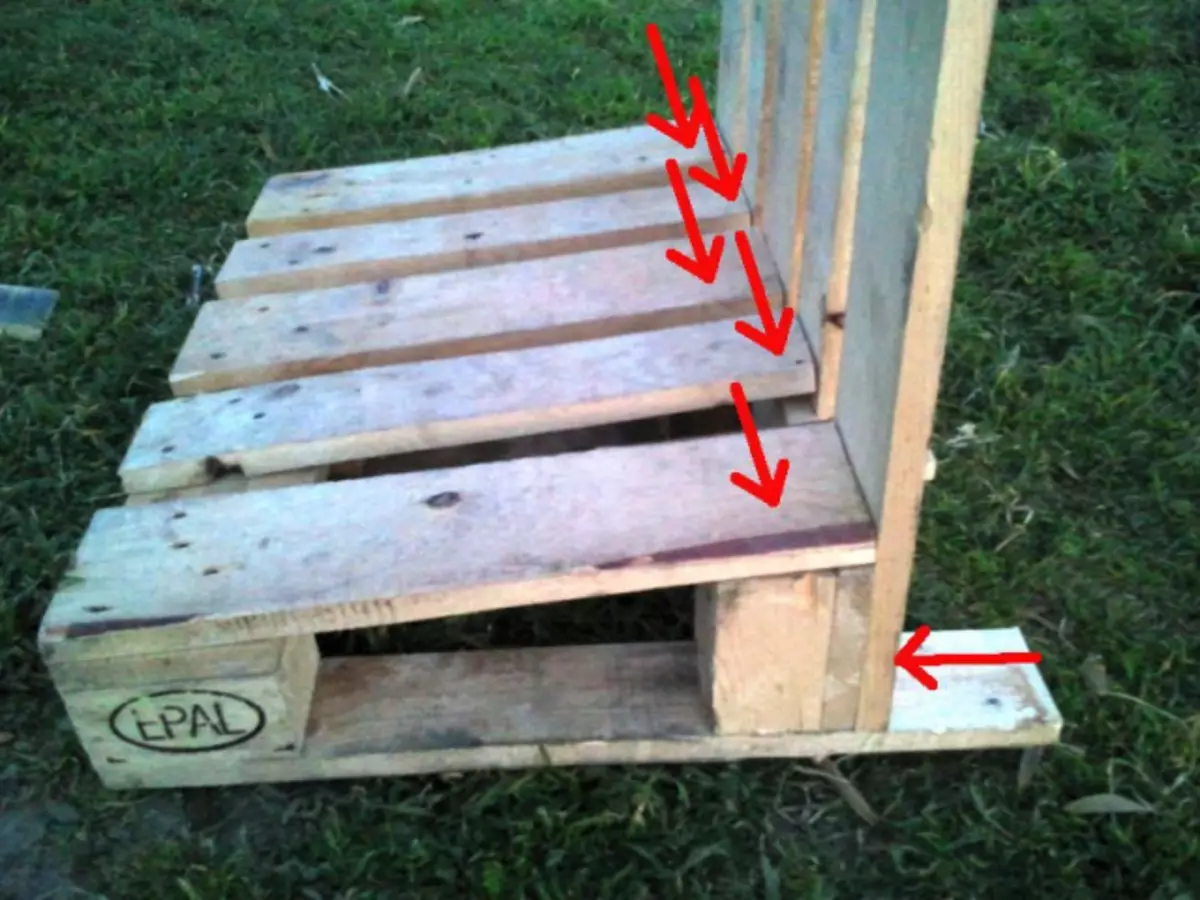 How to make a swing from pallets for giving with your own hands