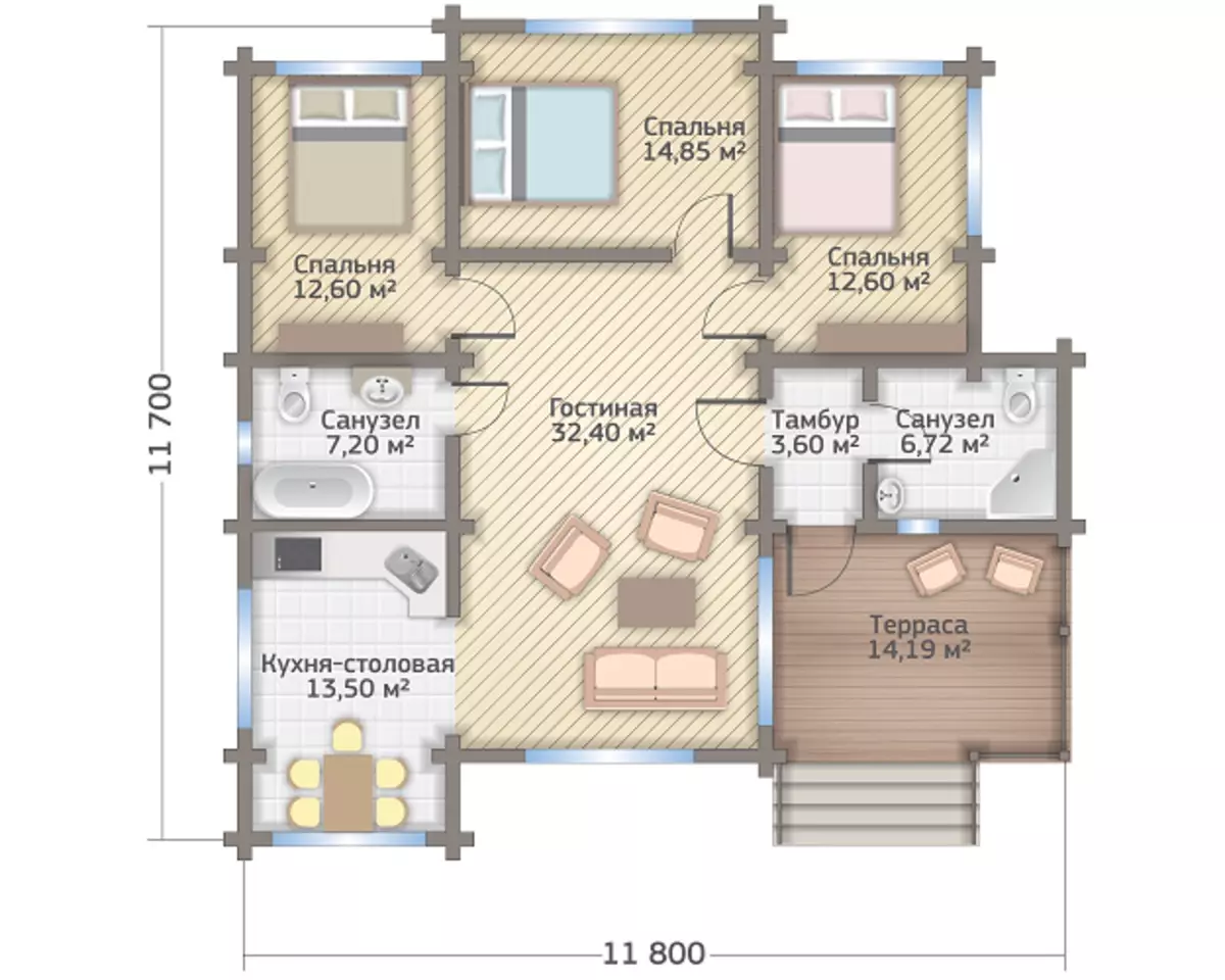 Bahay ng nakadikit na bar 100 sq M. 4907_5