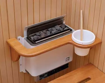 Verwarmingsapparaten voor sauna in het appartement