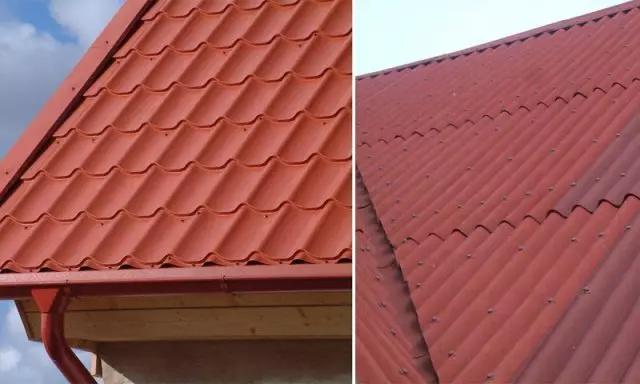 Cosa è meglio per il tetto: ondulin o pavimentazione professionale