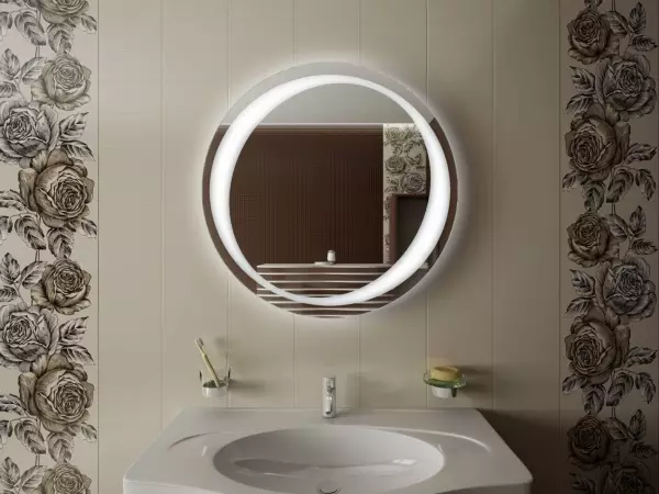 Осветљено огледало за дизајн купатила + фотографија 5436_6