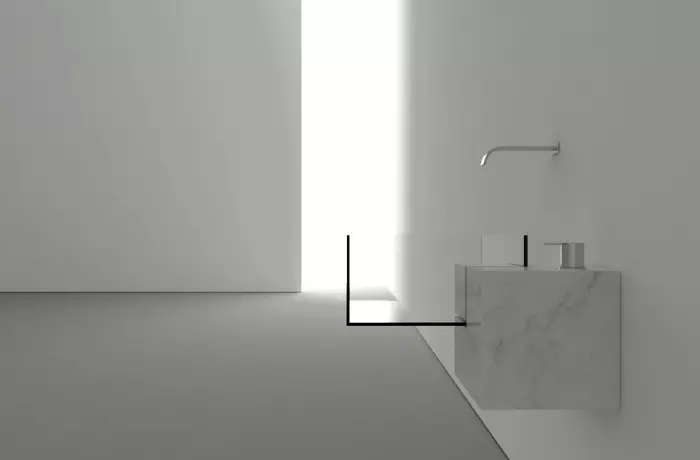 बाथरूमच्या आतील भागात minimalism 5480_26