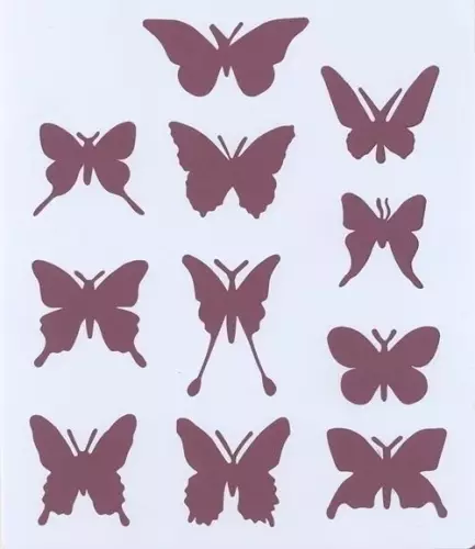 Papieren vlinders op de muur: stencils, sjablonen, masterclass 5518_4