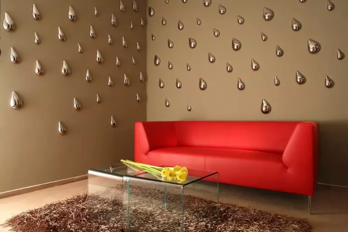 3D-wallpapers voor woonkamermuren + foto 5590_16