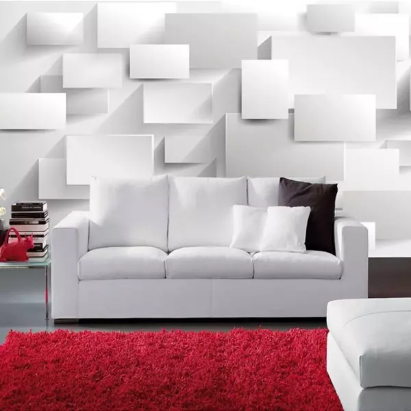 3D-wallpapers voor woonkamermuren + foto 5590_17