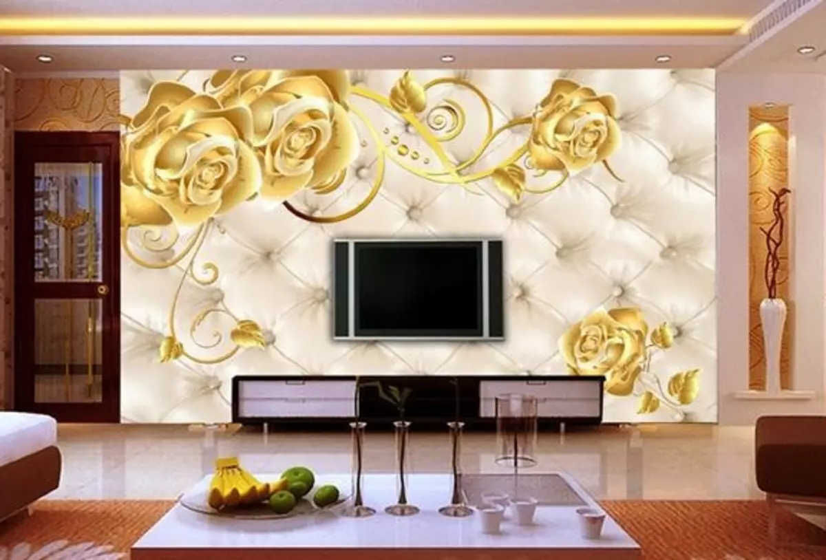 3D-wallpapers voor woonkamermuren + foto 5590_20