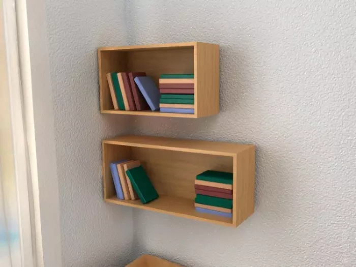 قفسه دیوار برای کتاب ها 5611_12