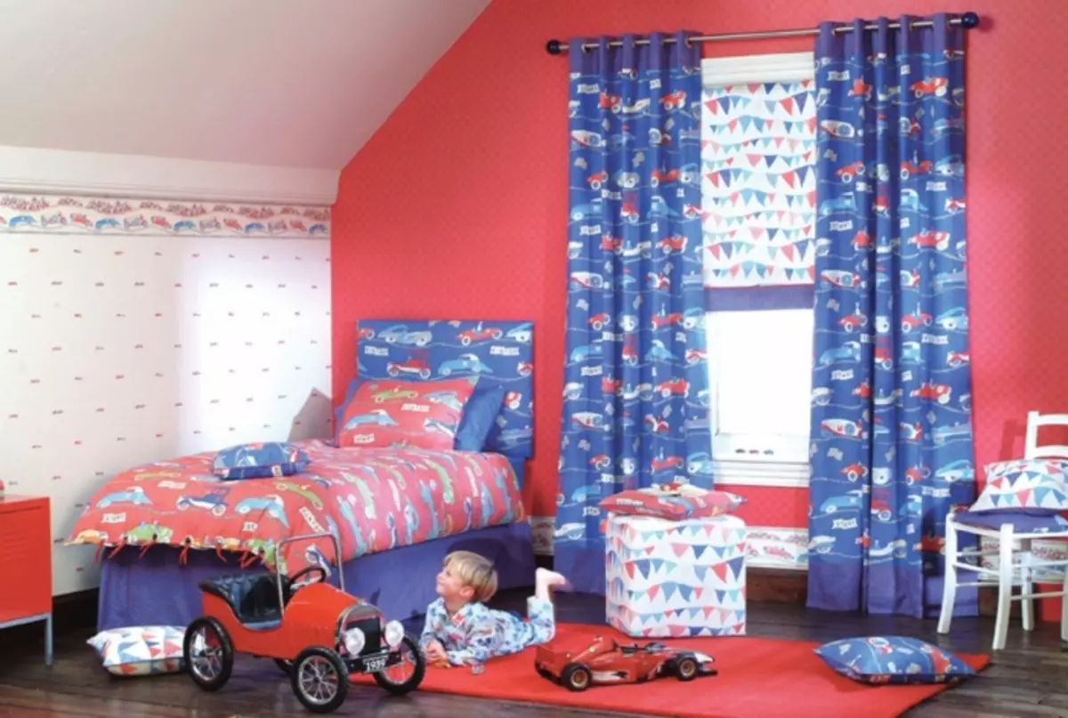 Perdele într-o cameră pentru copii pentru un băiat + fotografie 5661_17