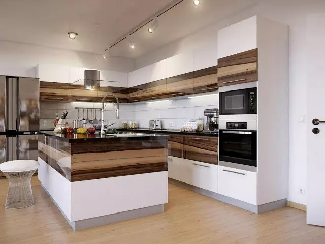 სამზარეულო ოთახი 30 კვ მ: დიზაინი + ფოტო 5727_32