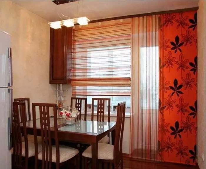 Curtains in the kitchen with a balcony door + photo 5728_19
