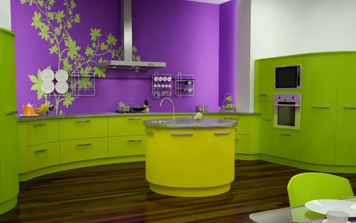 Color paint for walls in the kitchen 5740_7