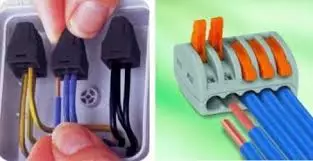 Connexions de cables elèctrics