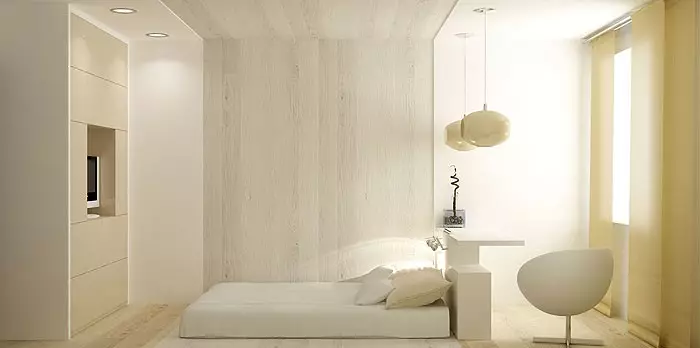 Dhoma gjumi e brendshme në stil minimalism + foto 5837_6