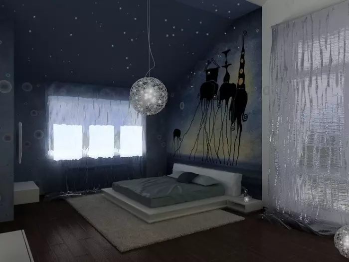Dhoma gjumi e brendshme në stil minimalism + foto 5837_8