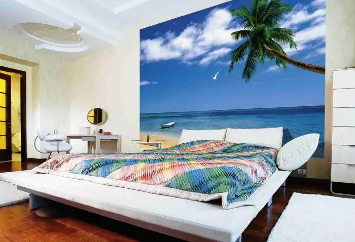 غرف النوم مع 3D Wallpaper + صورة 5862_14
