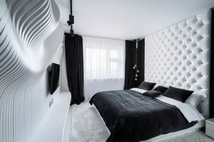 Black and White Bedroom + Photo. 5887_12