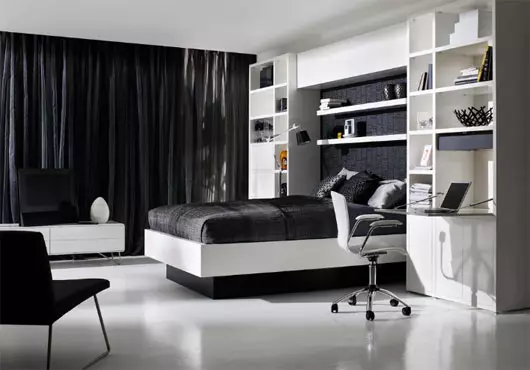 Dormitorio en blanco y negro + foto 5887_4