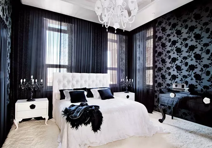 Black and White Bedroom + Photo. 5887_8