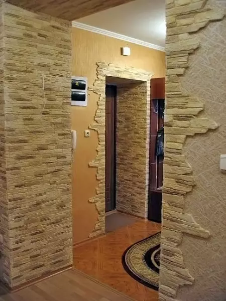 Befejező ajtók dekoratív kővel + fotóval 614_14