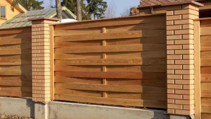Gevlochten houten hek van planken 636_13