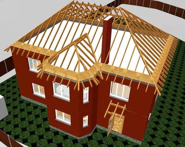 Kako napraviti krov na Erkeru: Uređaj rafter sistema, fotografija