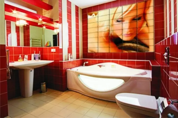 Panel of bathroom tiles + photo 6660_14