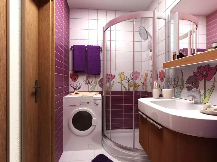 Дизайн төсөл нь нэгтгэсэн угаалгын өрөө 6661_2