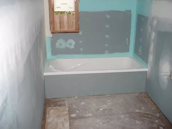 Alignement des murs dans la salle de bain sous la tuile 7321_8