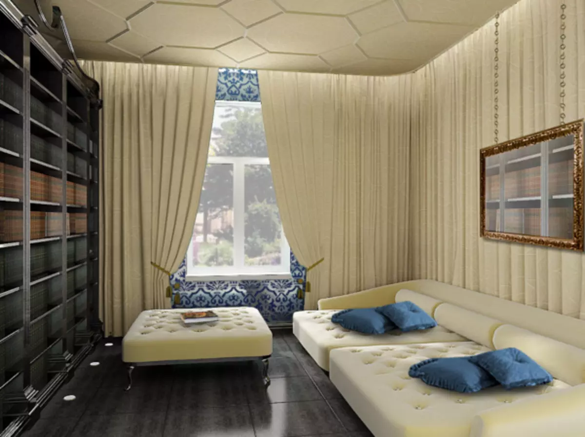 Moderne ontwerpgordijnen voor slaapkamer + foto 8396_8