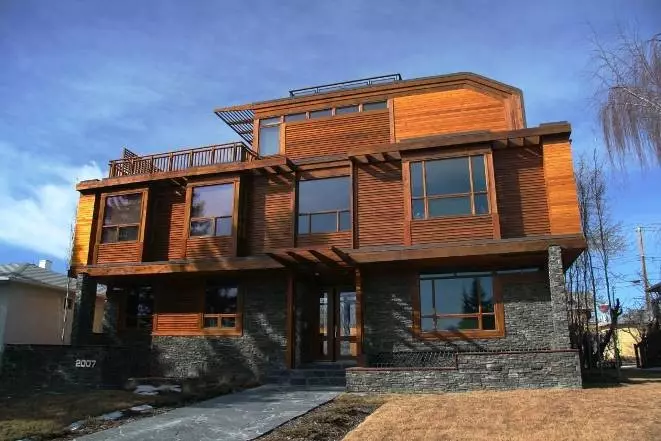 Kombinierte Häuser aus Stein und Holz + Projekte 840_15