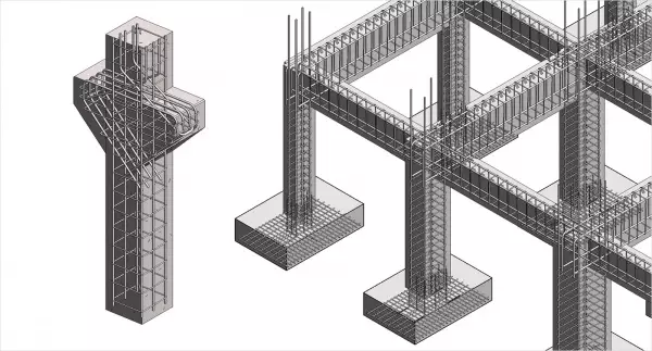 Verstäerkt Betonstrukturen: Beschreiwung, Charakteristiken