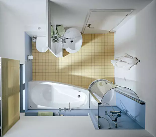 स्नानगृह डिझाइन 9 चौरस मीटर + फोटो 970_2