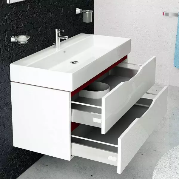 Suspended sink with a table for the bathroom 976_1